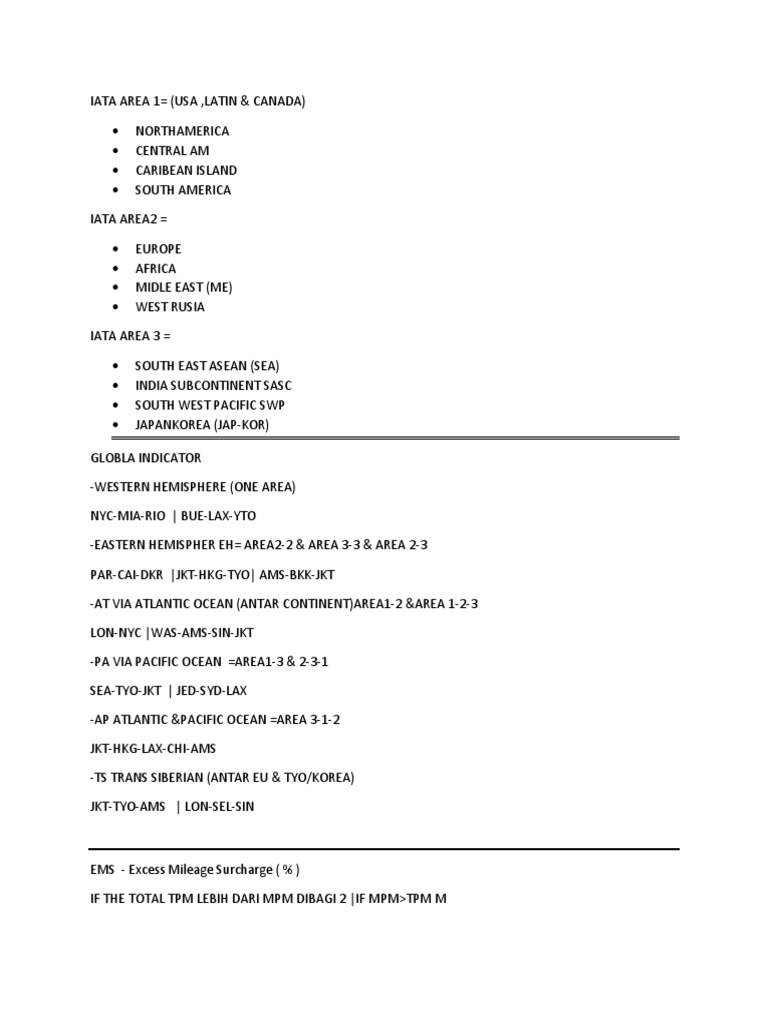 Iata Area 1 Pdf