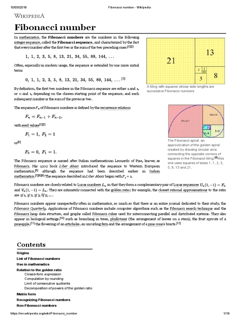 Fibonacci Number - Wikipedia | Prime Number | Summation