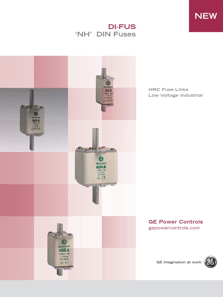 DS Catalogue Fuses DI FUS NH DIN English Export | PDF | Fuse ...