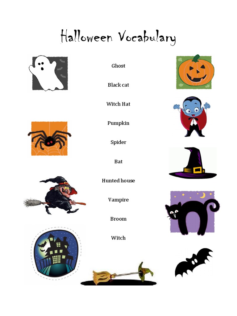 Halloween Vocabulary | PDF
