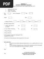 Export FEMA Scomet EVD Declr Format | PDF | Trade | Economies