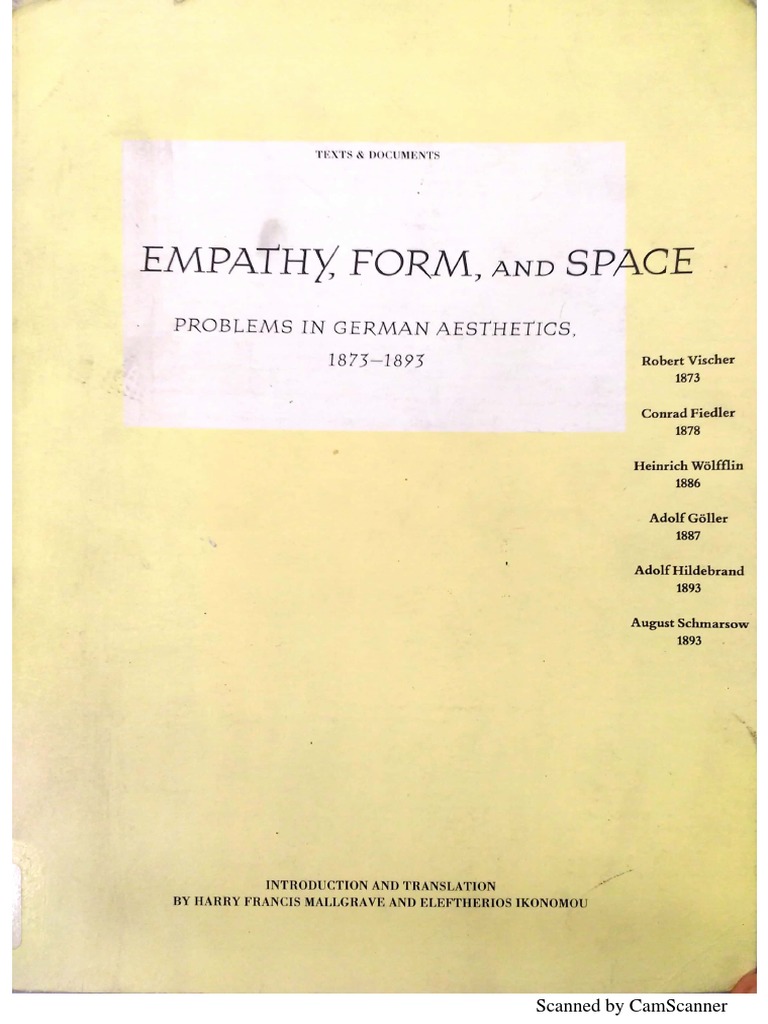 Vischer, Robert - Sobre El Sentido Óptico de La Forma | PDF