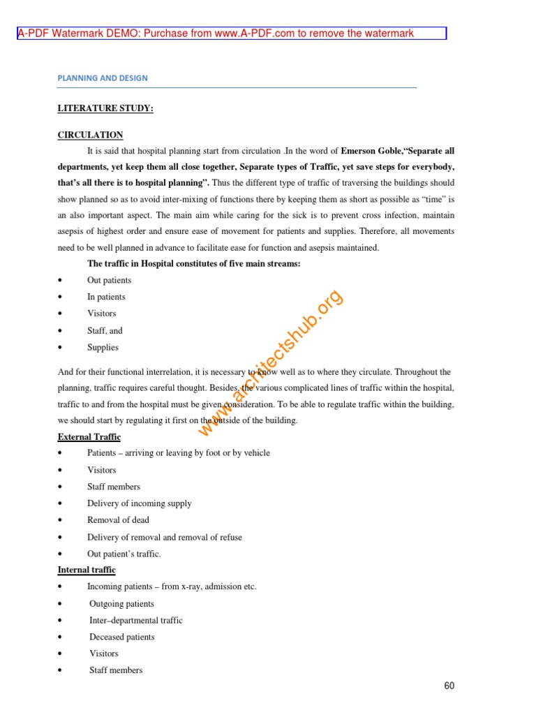Hospital Literature Study | PDF | Elevator | Patient