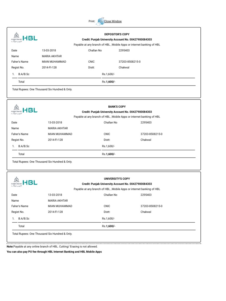 Fee Challan Subject Change.pdf | Service Industries | Software