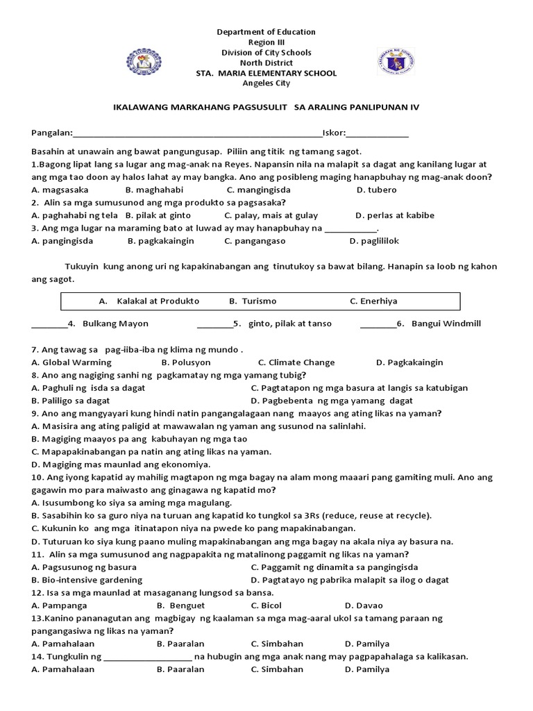 AP 4 2nd Grading | PDF