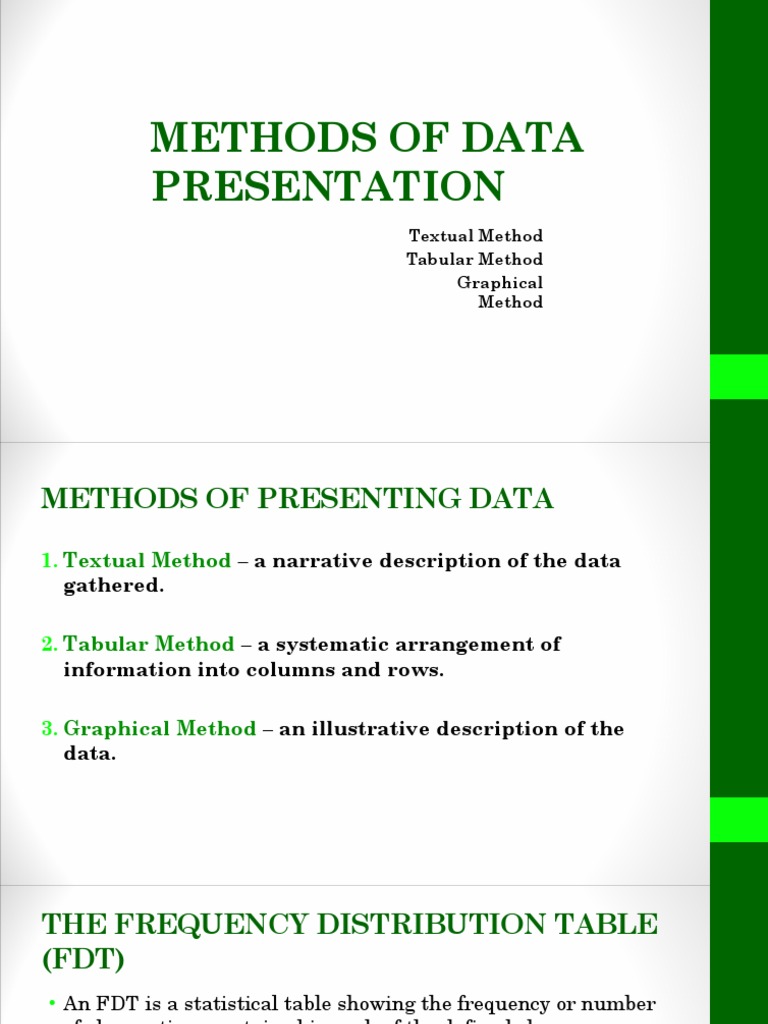 Data Presentation | PDF | Chart | Histogram