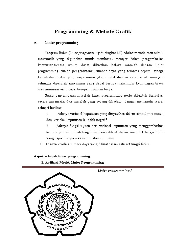 Programming and Metode Grafik | PDF