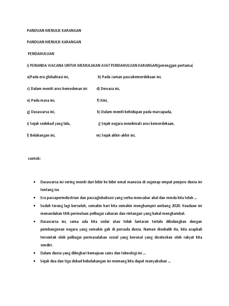 Panduan Menulis Karangan Pdf