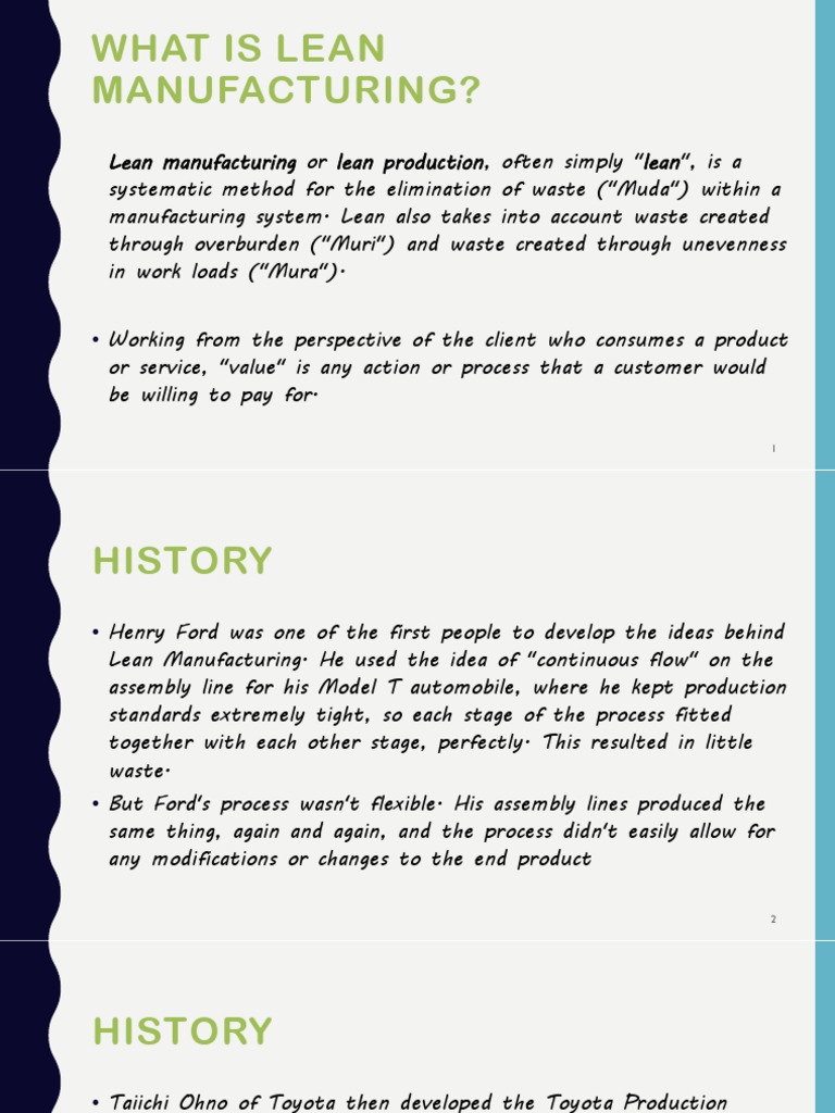 What Is Lean Manufacturing? | PDF | Lean Manufacturing | Process ...