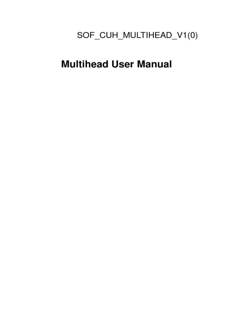 Multi-Camera Module User's Manual | PDF | Image Scanner | Computing