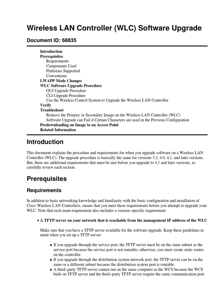 WLC Upgrade | PDF | Booting | Command Line Interface