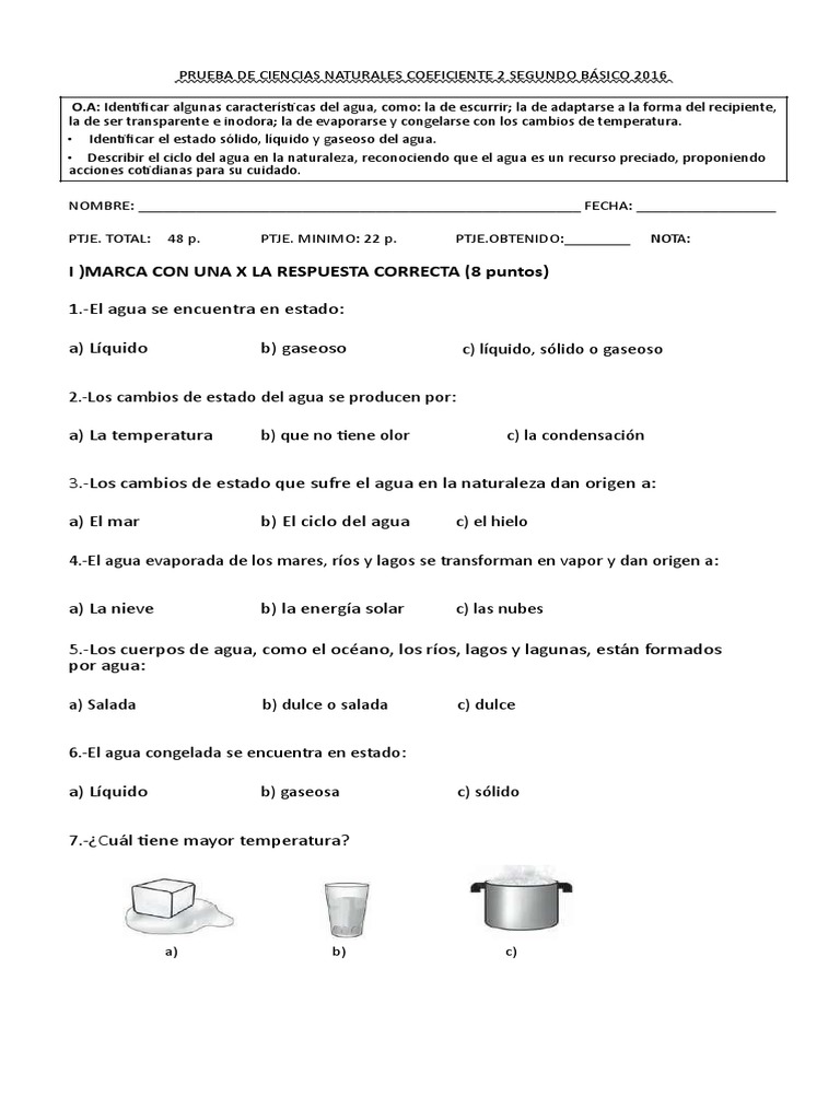 Características y Ciclo del Agua | PDF | Evaporación | El ciclo del agua
