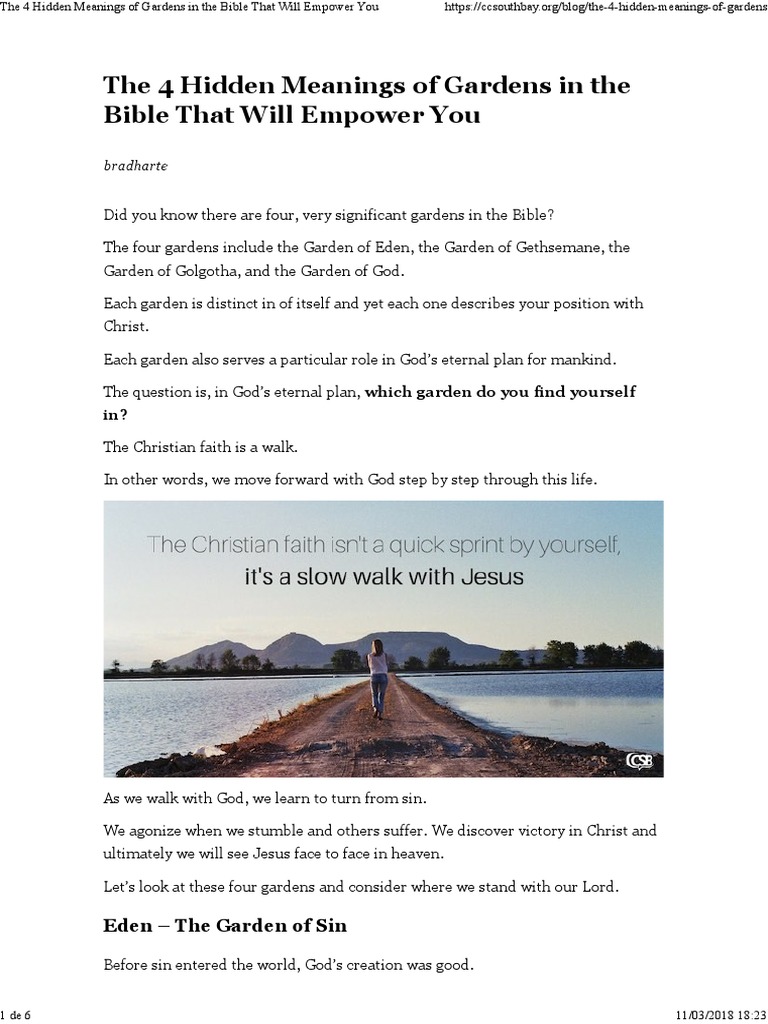 The 4 Hidden Meanings of Gardens in The Bible That Will Empower You ...