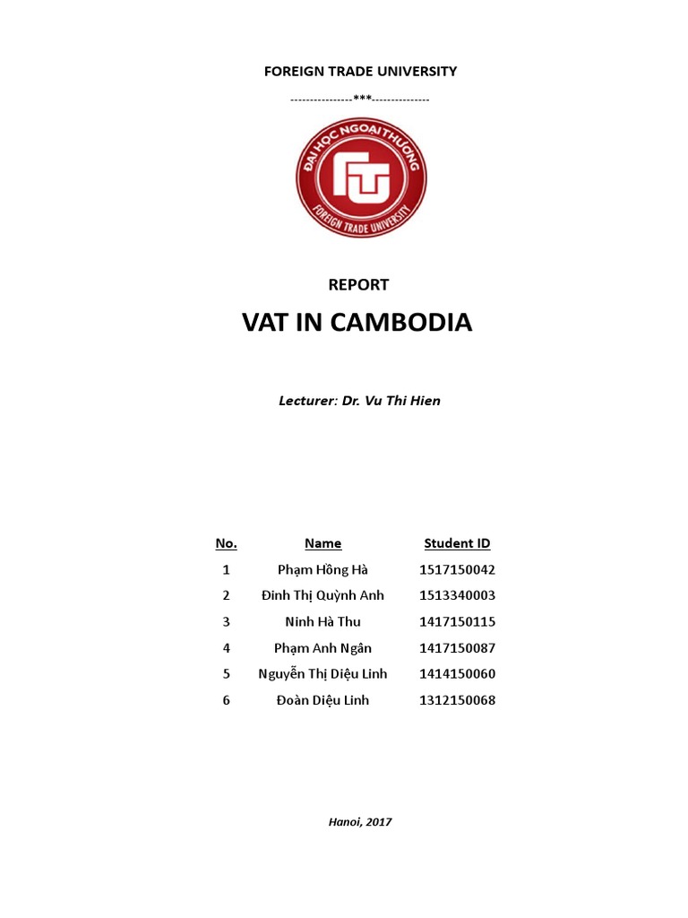 VAT Official Report | PDF | Value Added Tax | Government Finances