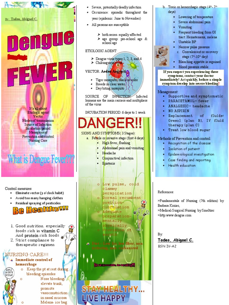 Brosure Dengue Fever | PDF | Health Sciences | Public Health