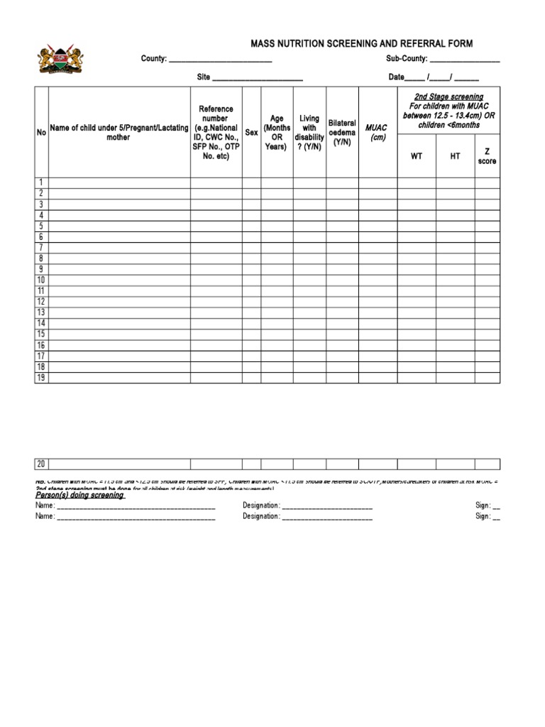 Mass Nutrition Screening Form 3300 | PDF | Dietary Supplements ...