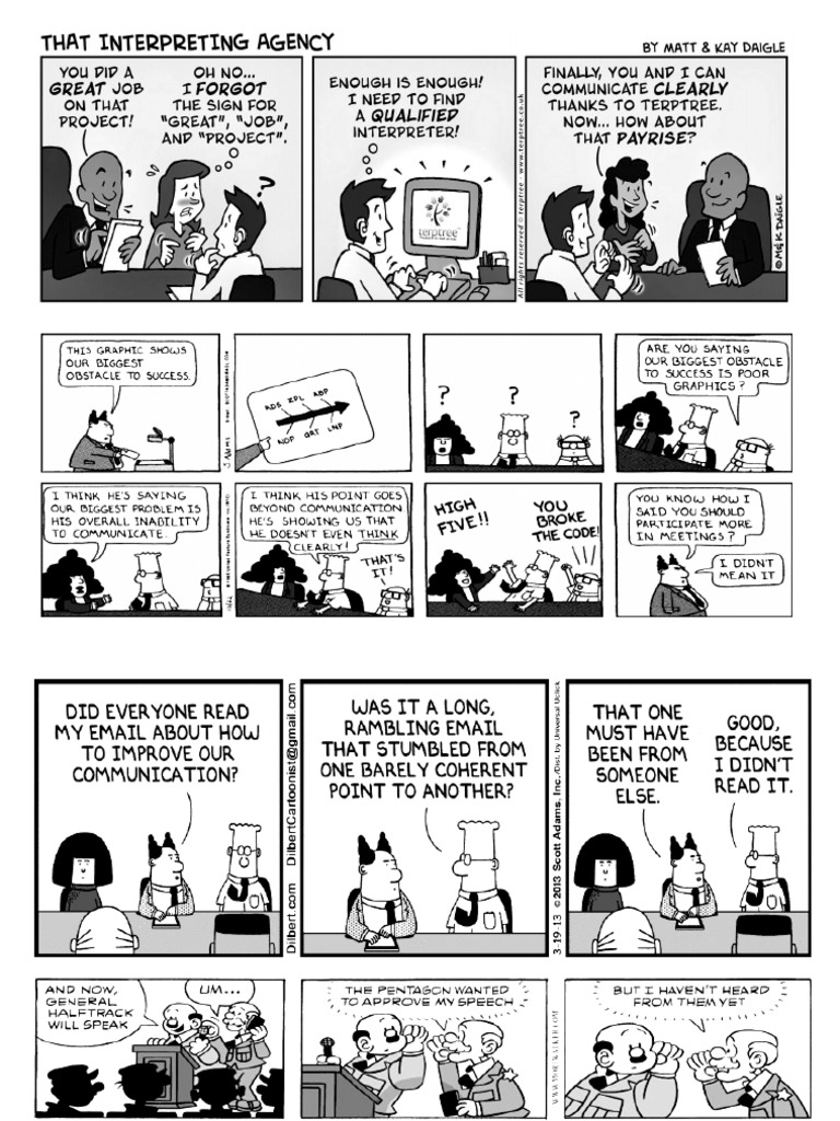 Comics Strip About Communication | PDF