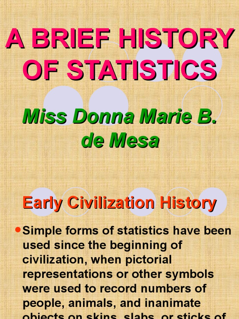 Timeline of Statistics History | PDF | Probability | Statistics