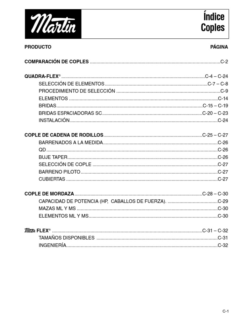 Coples Martin (Martin Couplings) | PDF | Aluminio | Resistencia ...