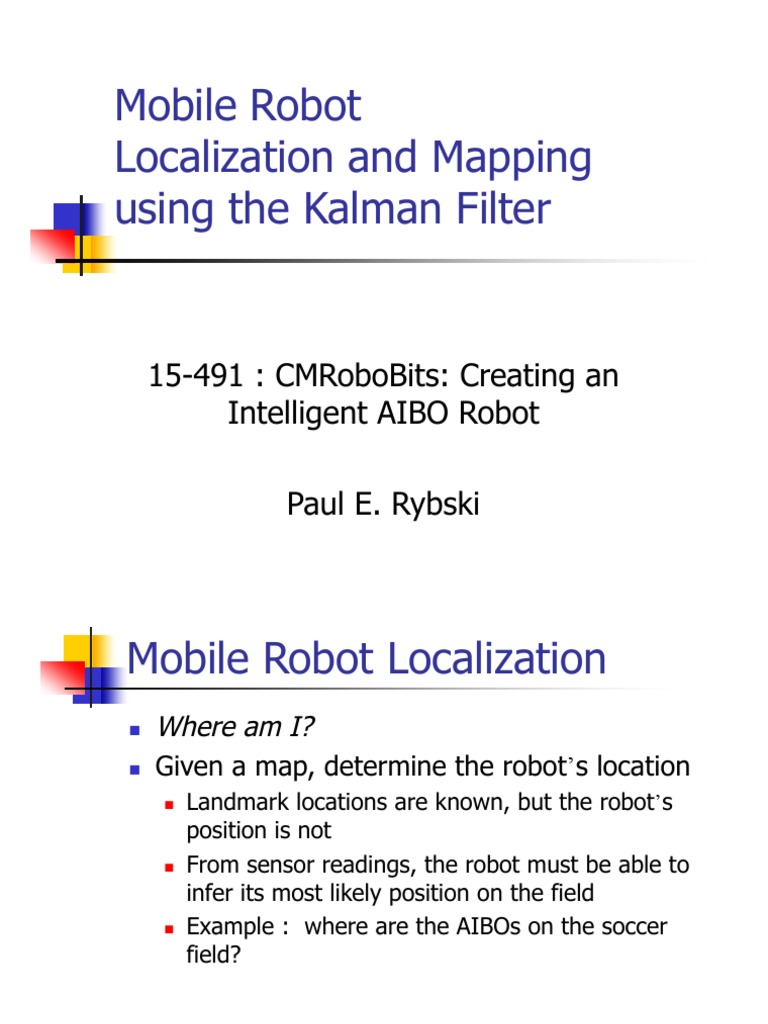 Mobile Robot Localization and Mapping Using The Kalman Filter | PDF ...