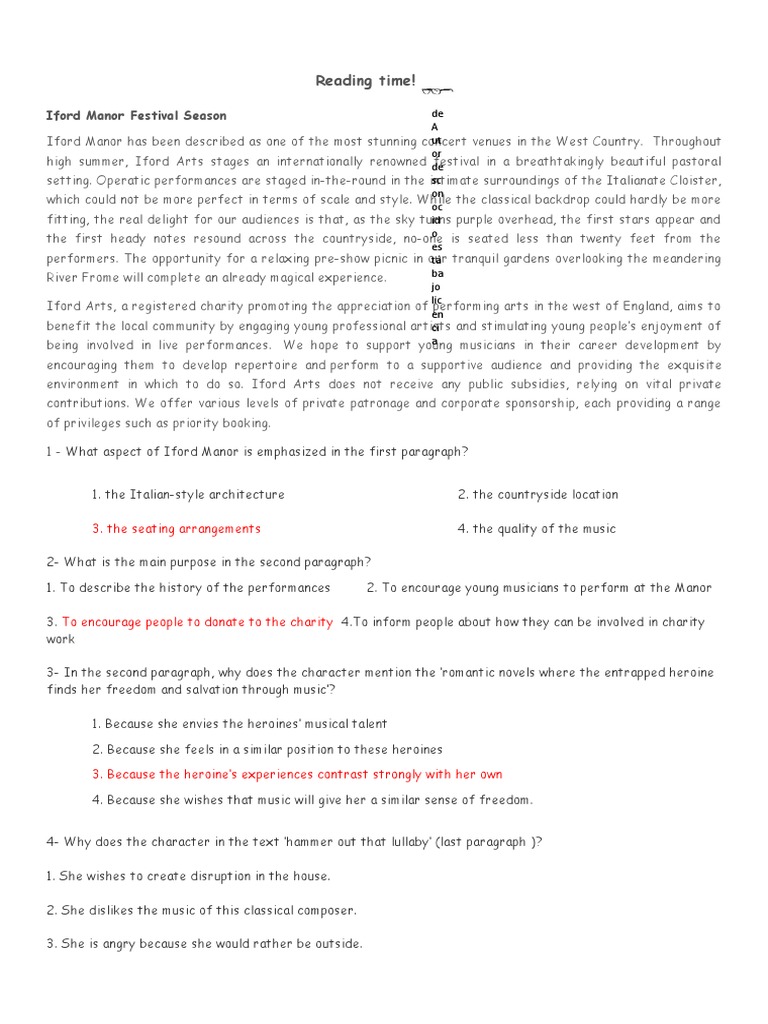 Reading Time 1 | PDF