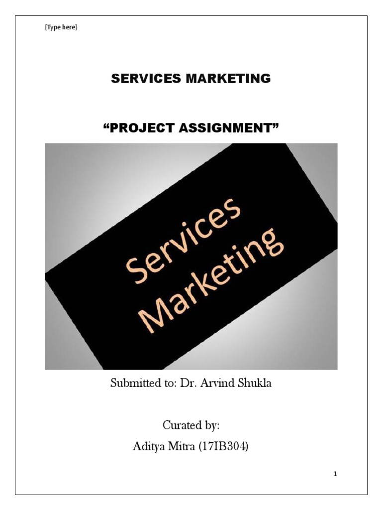 Services Marketing: "Project Assignment" | PDF | Emotions | Employment