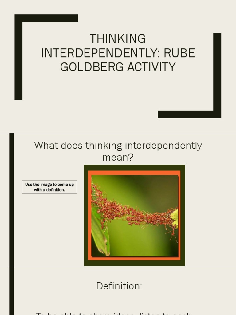 Thinking Interdependently | PDF