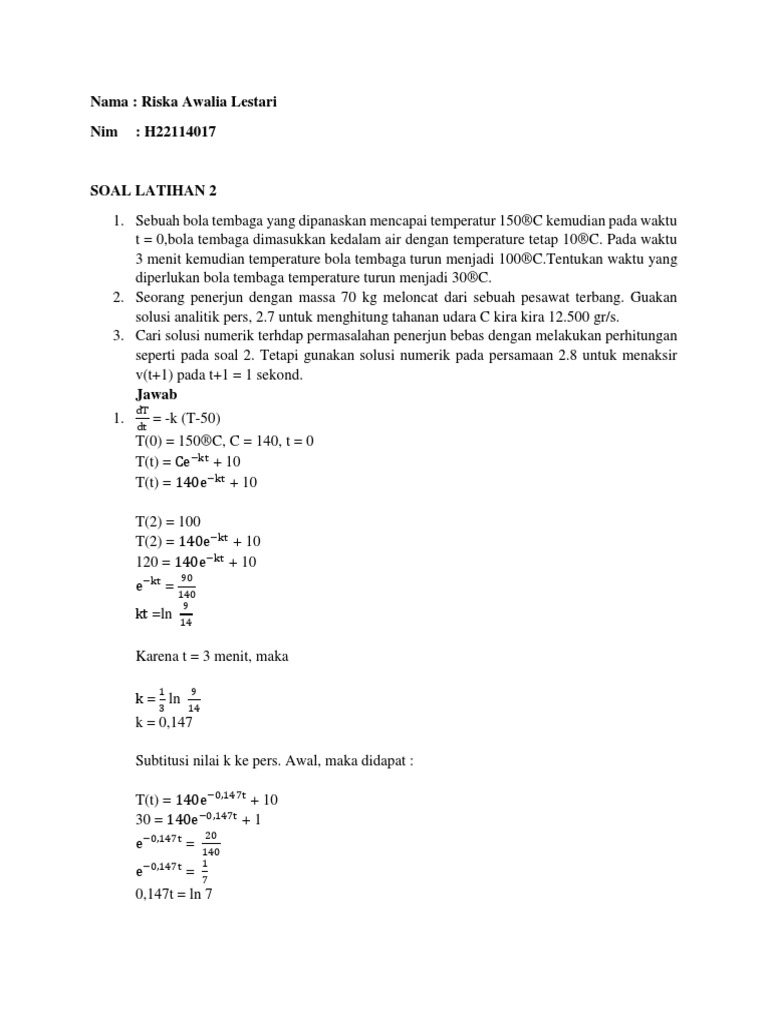 Soal Dan Jawaban Metnum | PDF