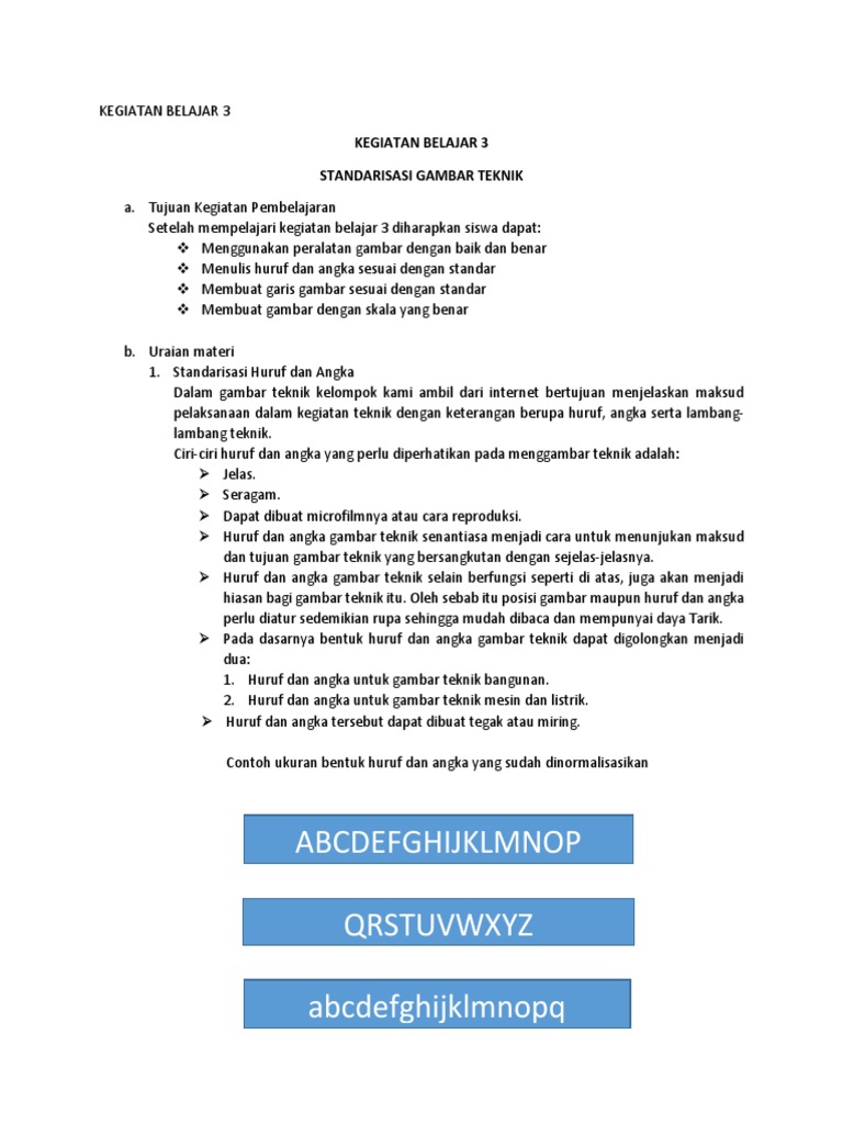 Standarisasi Gambar Teknik | PDF