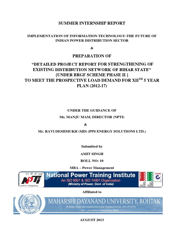 Retail - Summer Internship Report | PDF | Enterprise Resource Planning ...