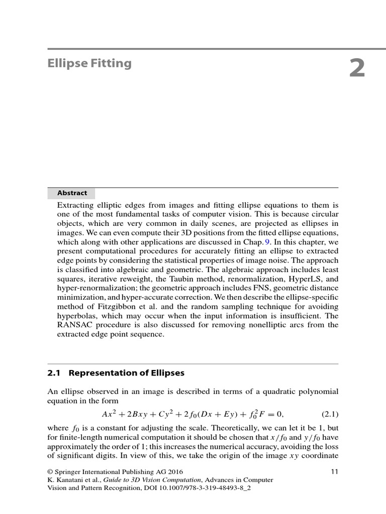 Ellipse Fitting PDF | PDF | Eigenvalues And Eigenvectors | Matrix ...