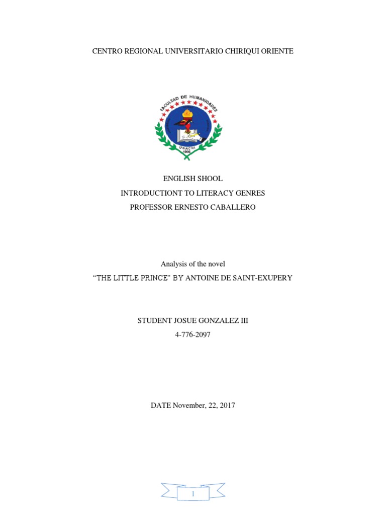 Analysis of "The Little Prince" | PDF | The Little Prince