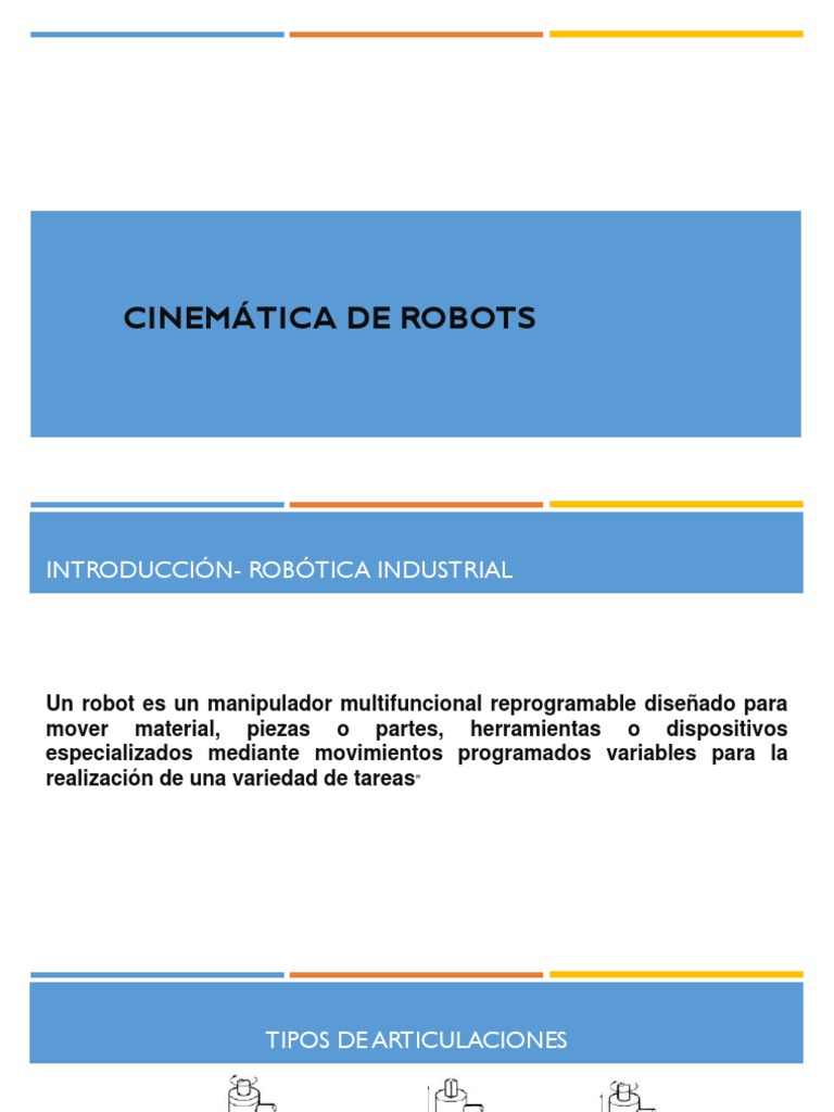 Cinemática de Robots | PDF | Enseñanza de matemática | Geometría