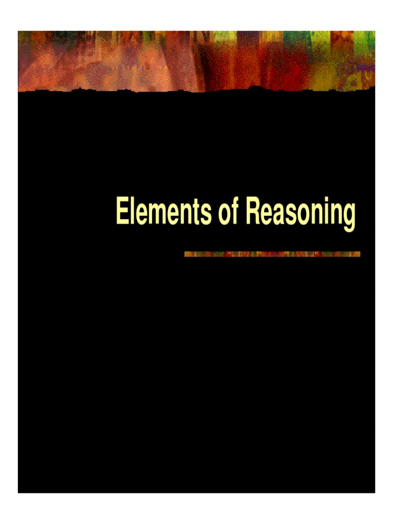 Hale Elements of Reasoning | PDF | Ecology | Critical Thinking