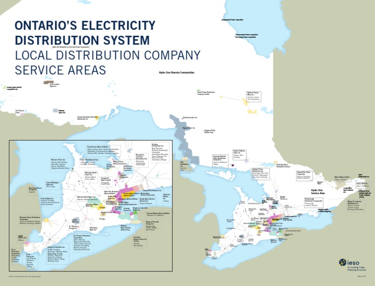 Ontario LDC Map | Download Free PDF | Ontario | Power (Physics)
