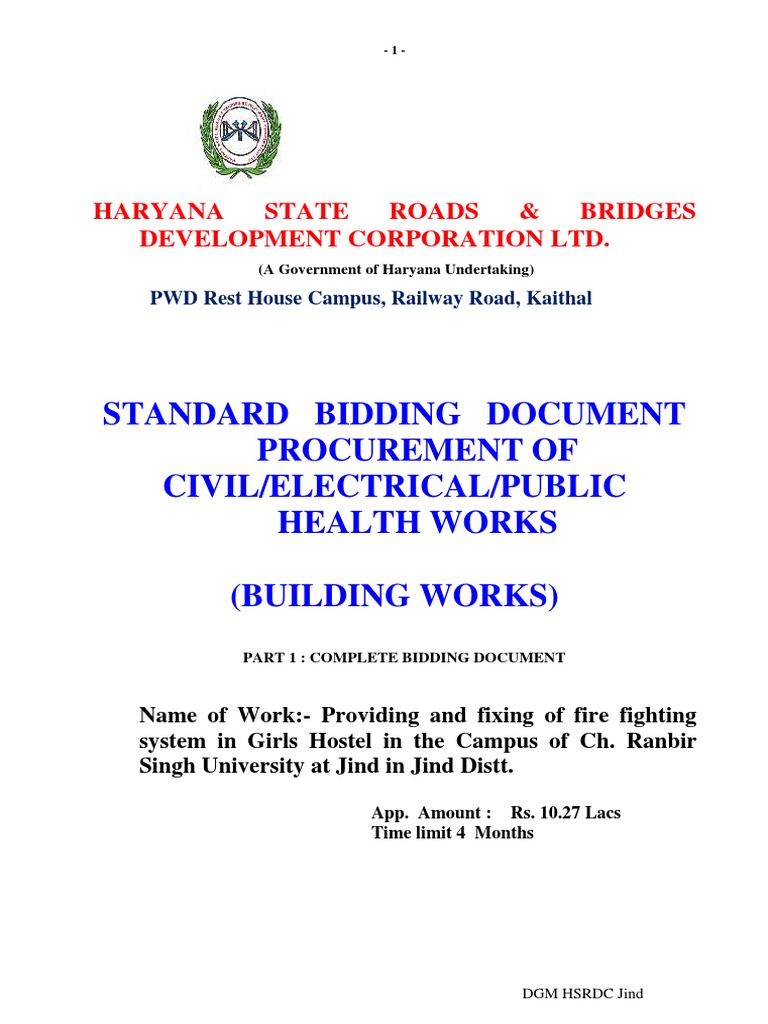 PWD 1519650414 - 74793 - 30008crsu | PDF | Construction Bidding ...