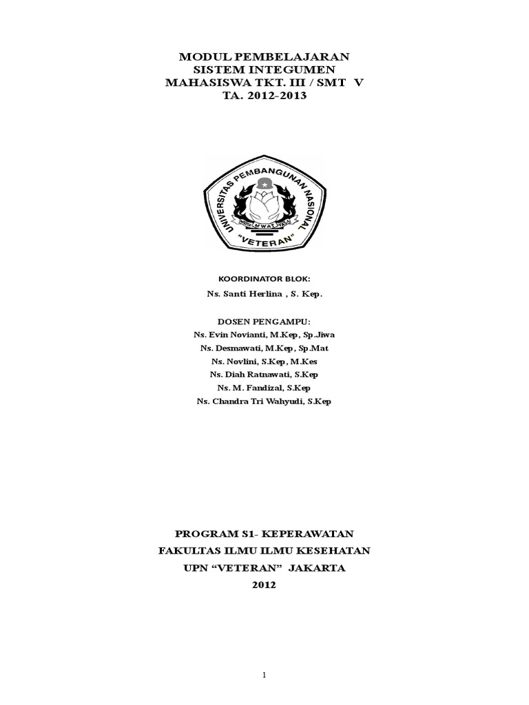 Buku Panduan Integumen | PDF