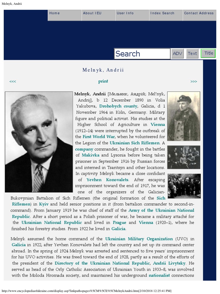 Melnyk, Andrii | PDF | Politics Of Ukraine | Ukraine