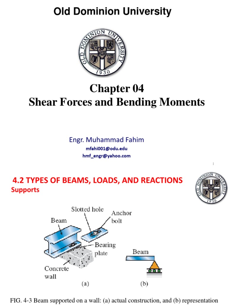 Chap 04-Shear Force and Bending Moment | PDF | Bending | Beam (Structure)