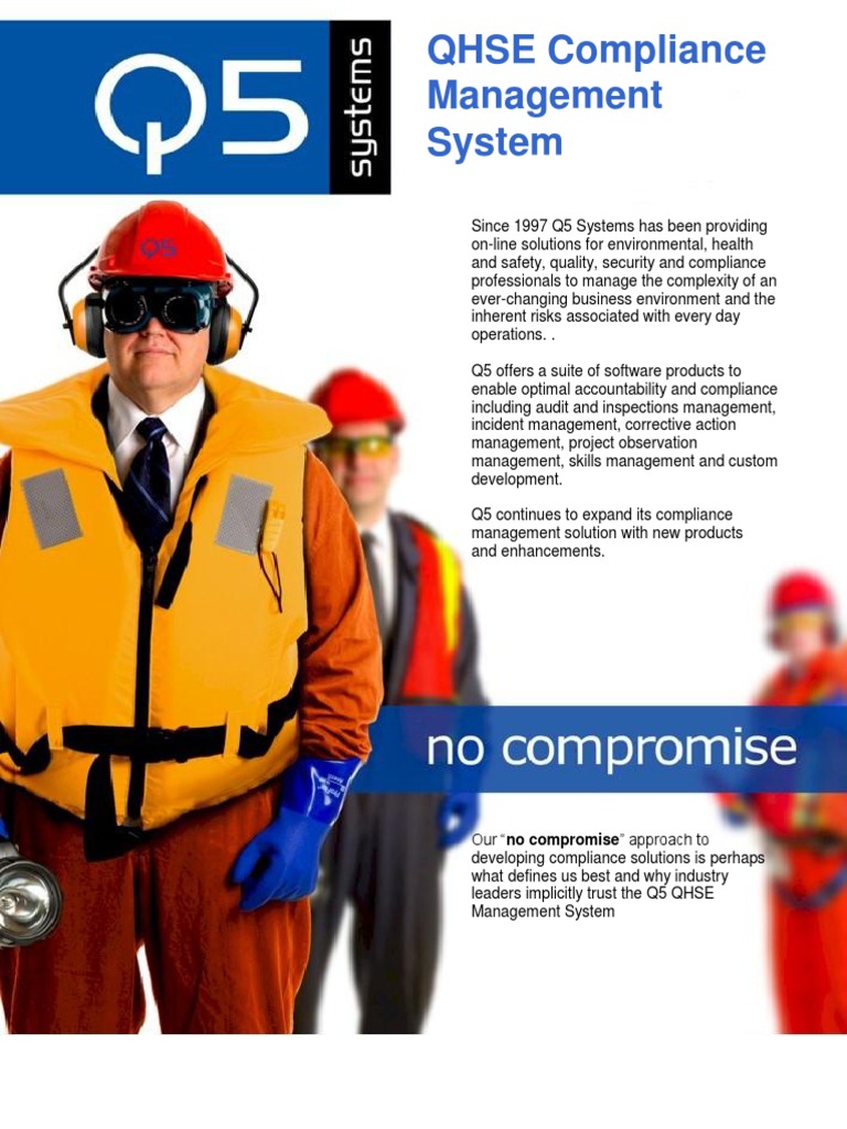 Q5 QHSE Compliance Management | PDF | Regulatory Compliance | Audit
