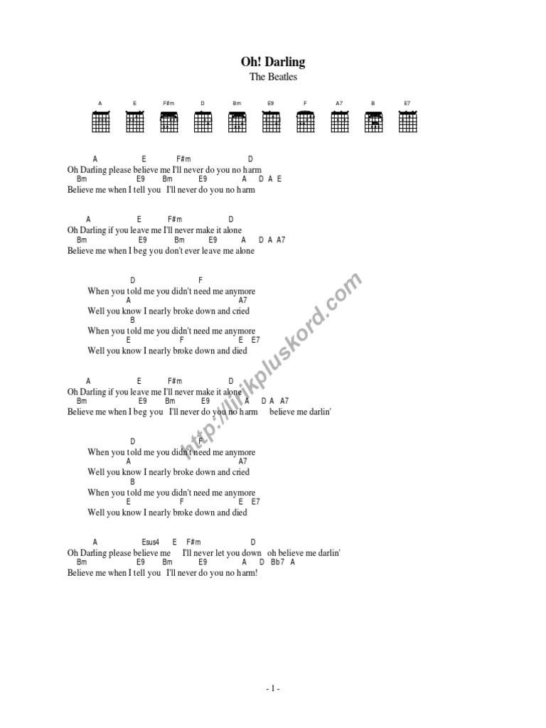 Oh Darling | PDF