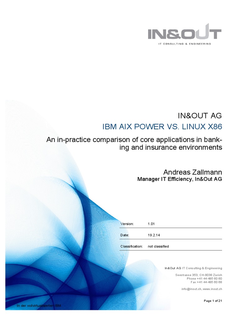 Ibm Aix Power Vs Linux x86 en | PDF | Central Processing Unit | Virtual ...