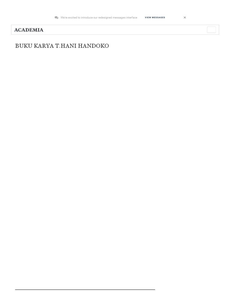 Buku Karya T.hani Handoko | PDF