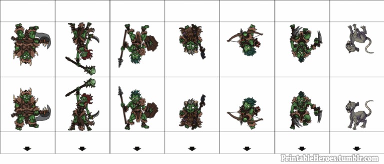 PrintableHeroes Goblins Set 01 PDF | PDF