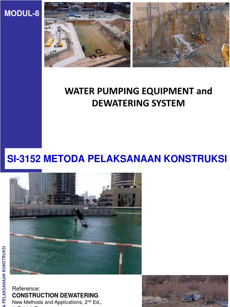 Modul-8 Dewatering Dan Sistem Pompa Air | PDF | Pump | Soft Matter