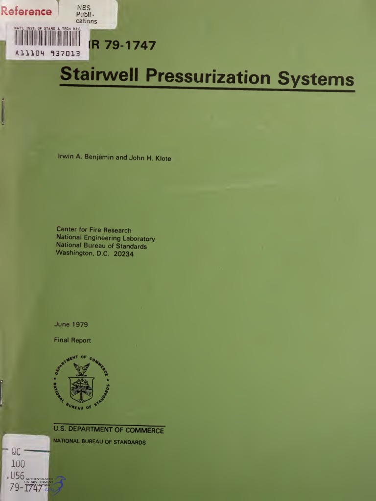 Stairwell Pressurization | Hvac | Elevator