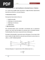 Engineering Physics Laser Notes | PDF | Laser | Emission Spectrum