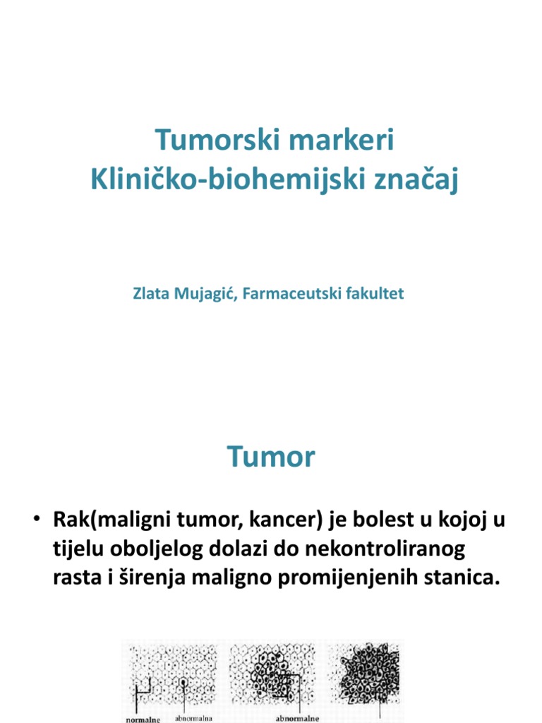Tumorski Markeri - Kliničko-biohemijski Značaj | PDF