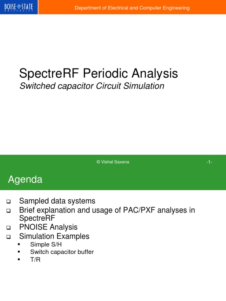 Cadence SpectreRF Periodic Analysis | PDF | Sampling (Signal Processing ...