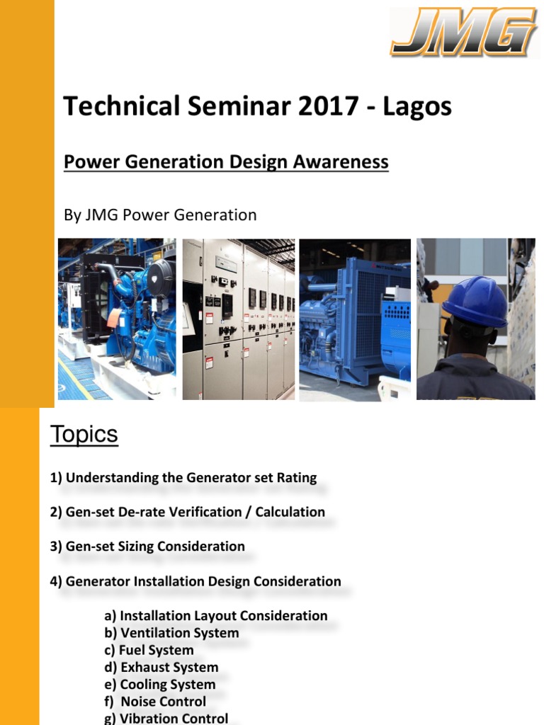 Diesel Generator Plant Design | PDF | Decibel | Ventilation (Architecture)